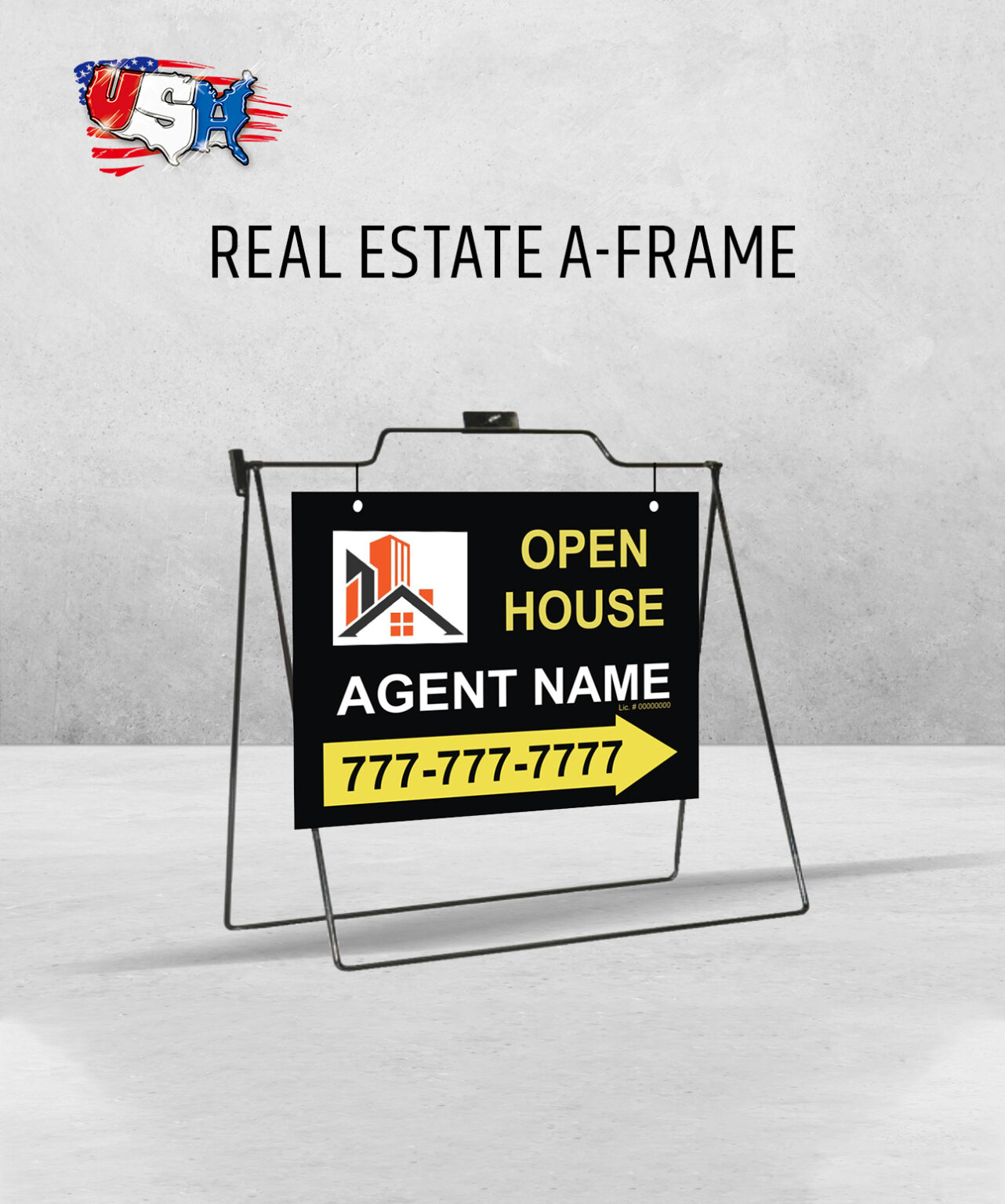Real Estate A-Frame - USA Printing & Signs