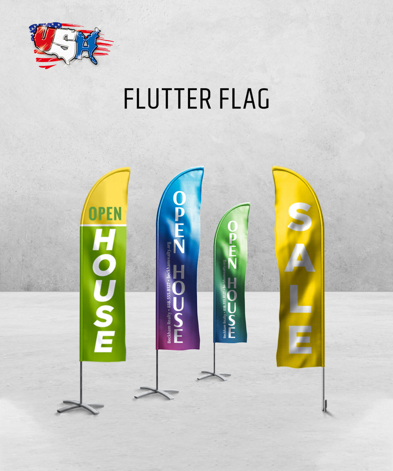 Flutter Flags - USA Printing & Signs