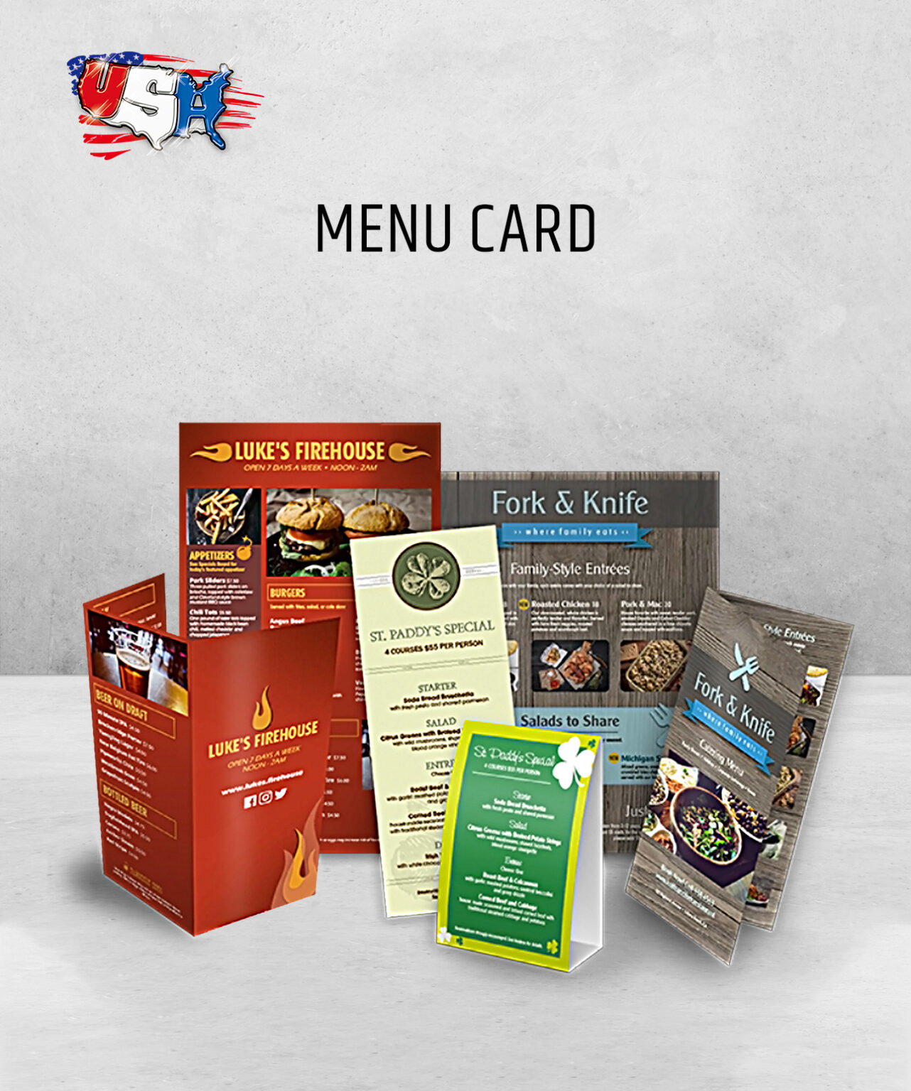 Menus - USA Printing & Signs