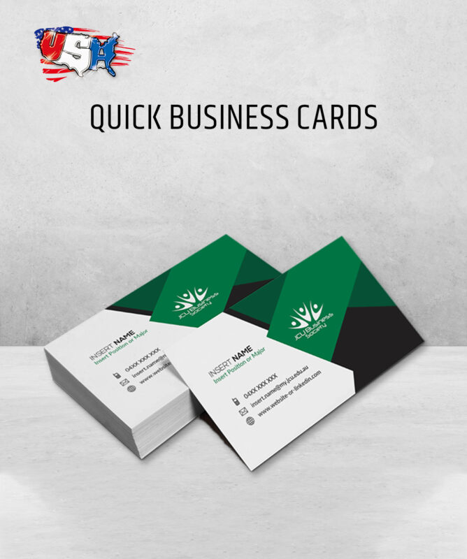 Quick Business Cards - USA Printing & Signs