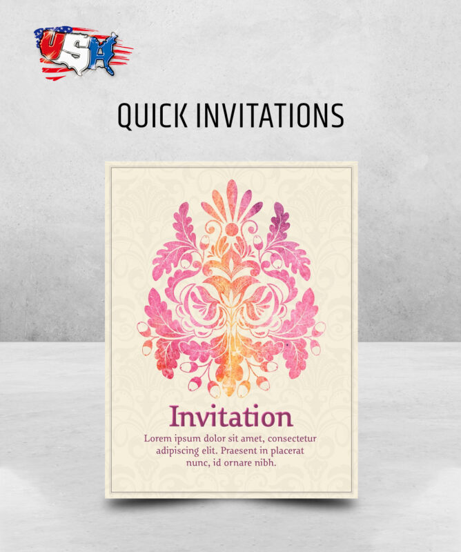 Quick Invitations - USA Printing & Signs