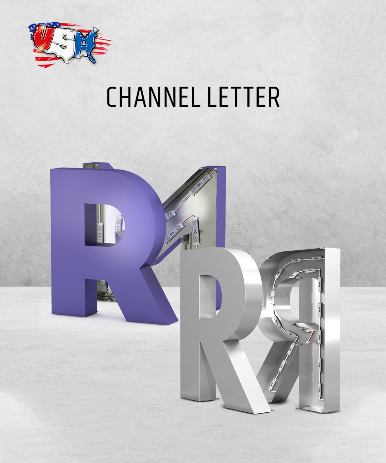 Channel Letter Signs - USA Printing & Signs