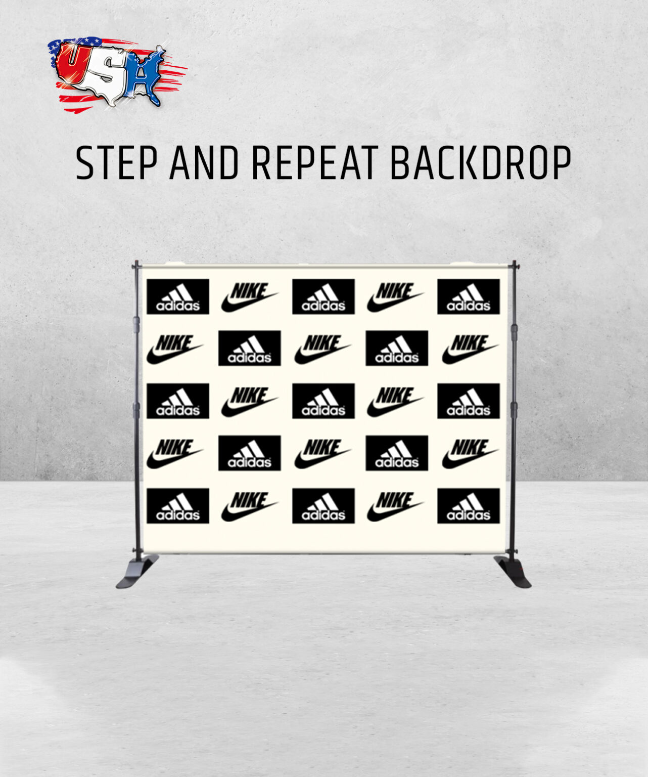Step and Repeat Backdrop - USA Printing & Signs